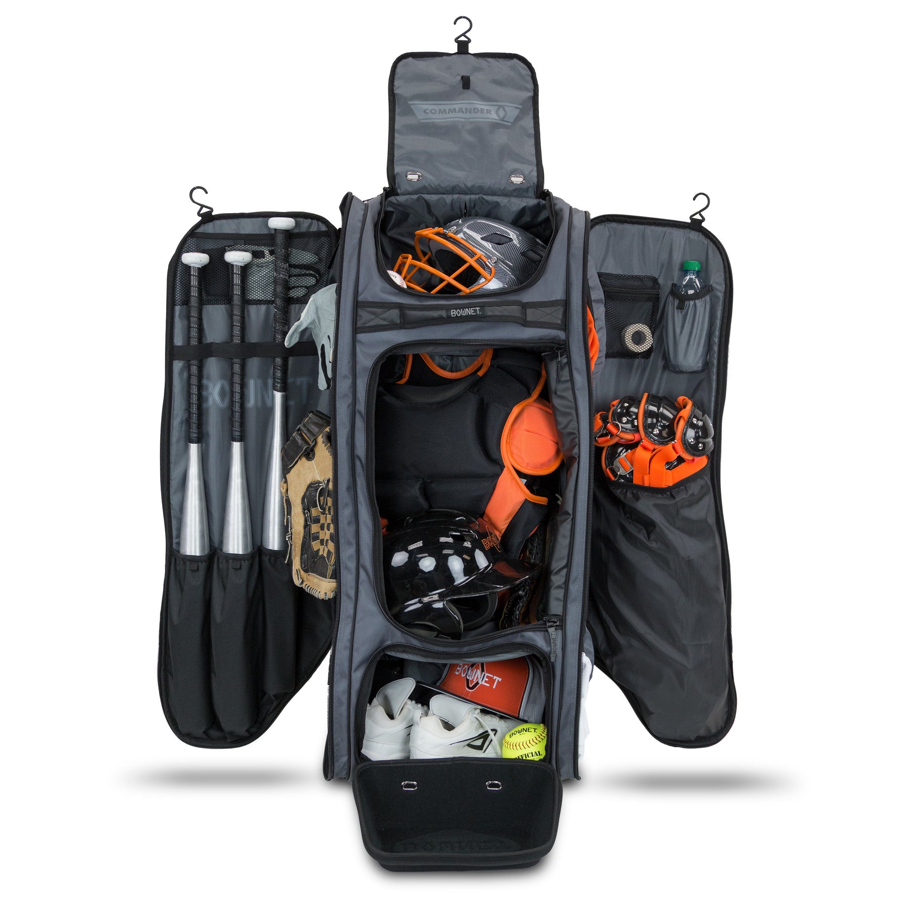 The Commander Travel Baseball Catcher's Bag - Bownet
